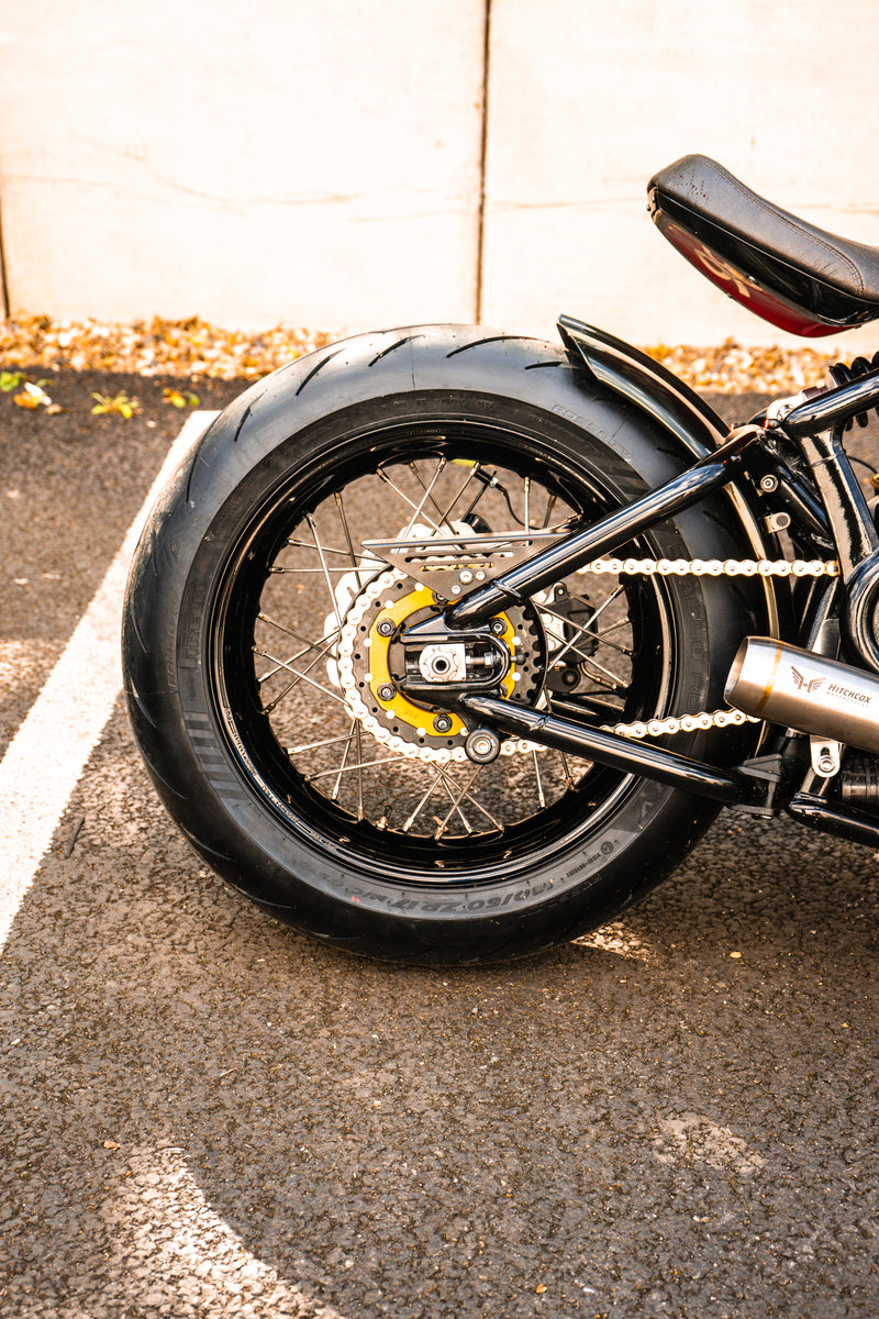 Triumph Bobber - 'The British Bobber' Full wide wheel custom – Poulson ...